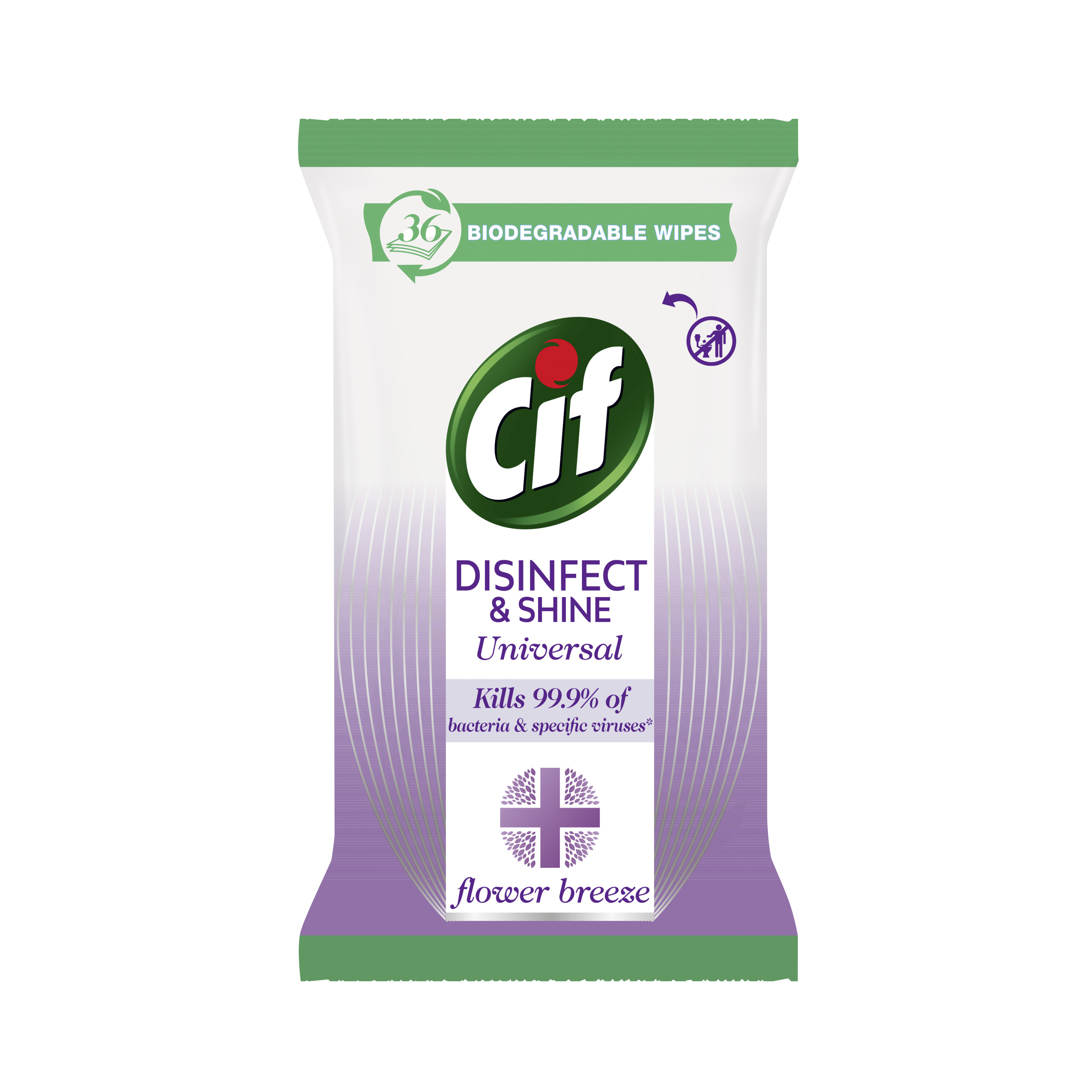 Cif Disinfect & Shine Flower breeze Wipes | Cif